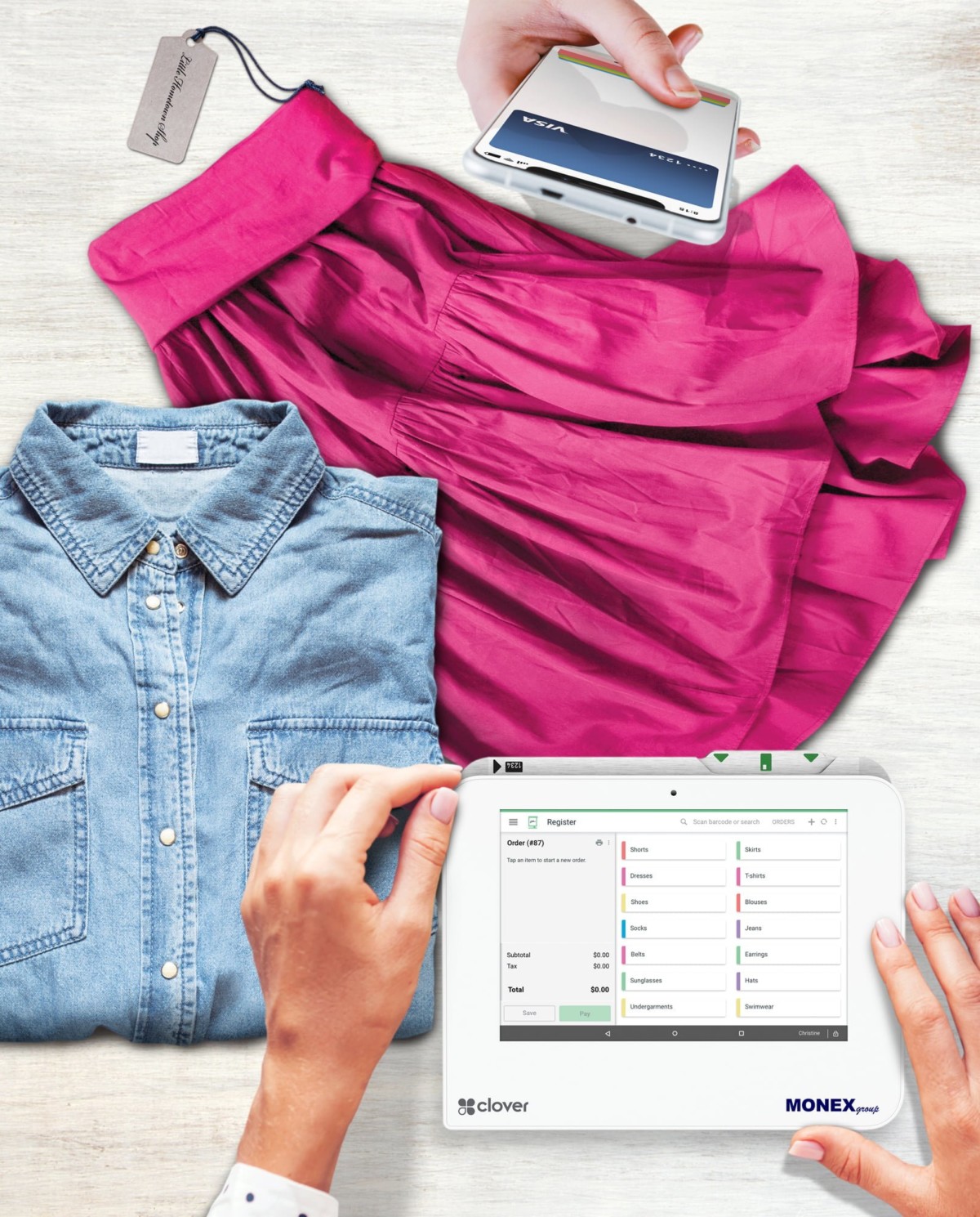 MONEXgroup - Clover Mini POS Terminal - Portable Debit Machine