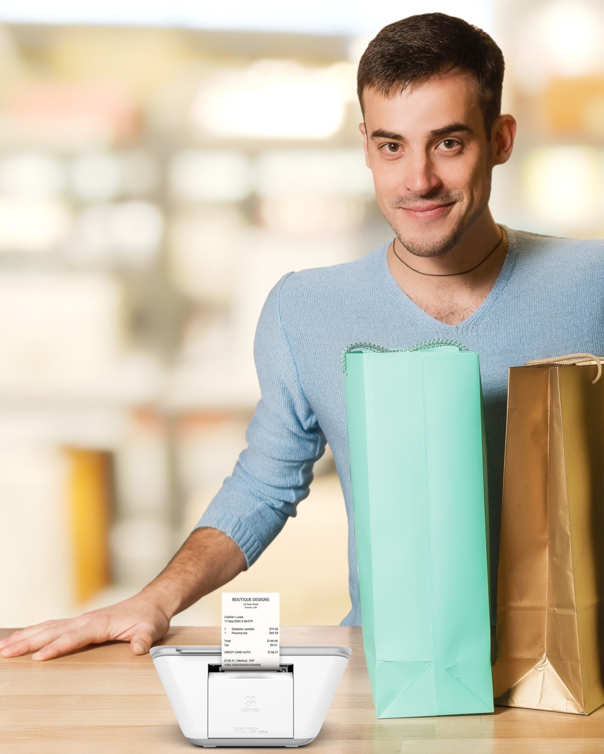 MONEXgroup - Clover Mini POS Terminal - Portable Debit Machine